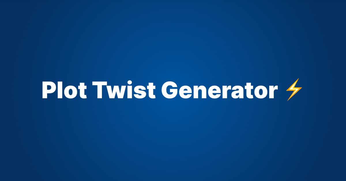 Free AI Plot Twist Generator | Wyzowl
